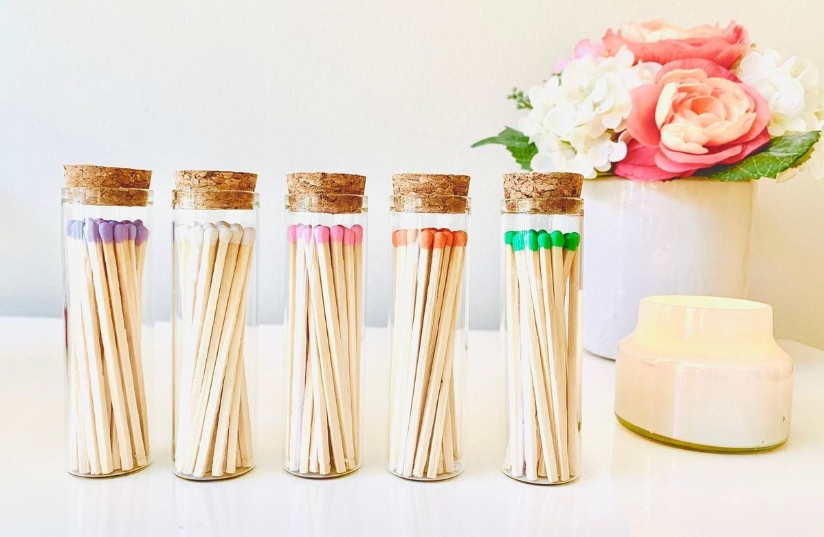 TALL MATCHSTICK JAR – Pink Pepper Designs